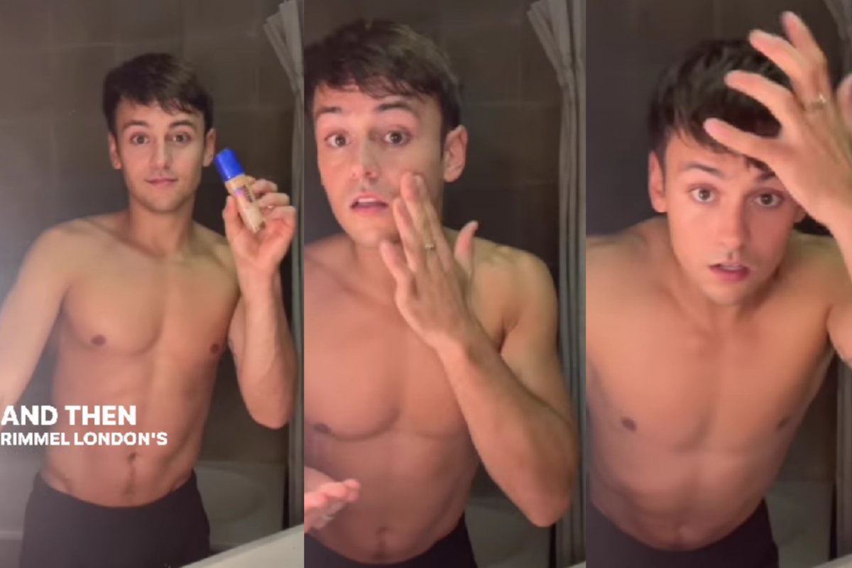 Tom Daley reklamuje podkład do twarzy. W komentarzach wybuchła burza | naTemat.pl