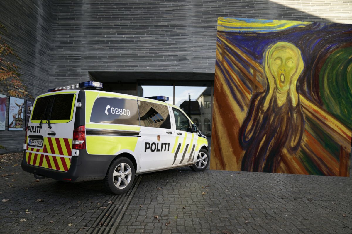 Dwie aktywistki chciały przykleić się do obrazu "Krzyk" Muncha w Oslo ...