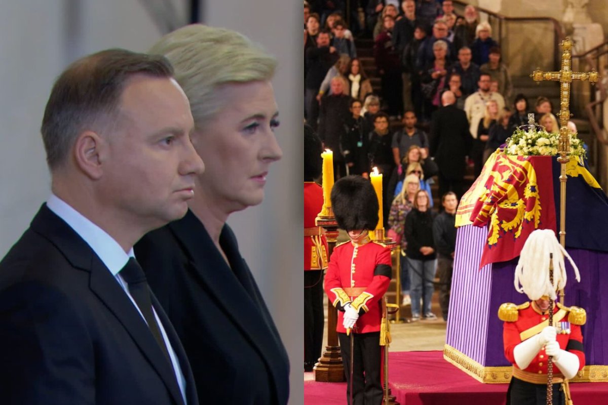 Andrzej Duda już w Londynie. Prezydent oddał hołd królowej Elżbiecie II ...
