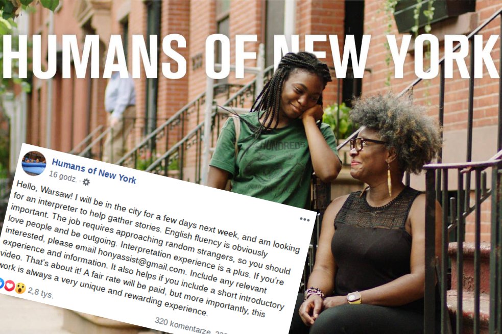Humans of New York w Polsce. Zdjęcia na bloga powstaną w Warszawie ...